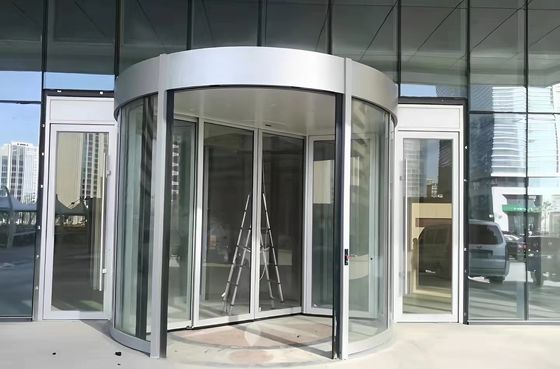 2 Wings Automatic Revolving Door With Digital Control System