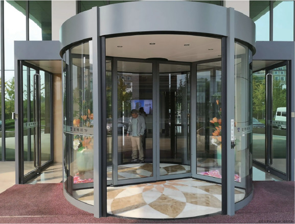 Automatic Revolving glass door